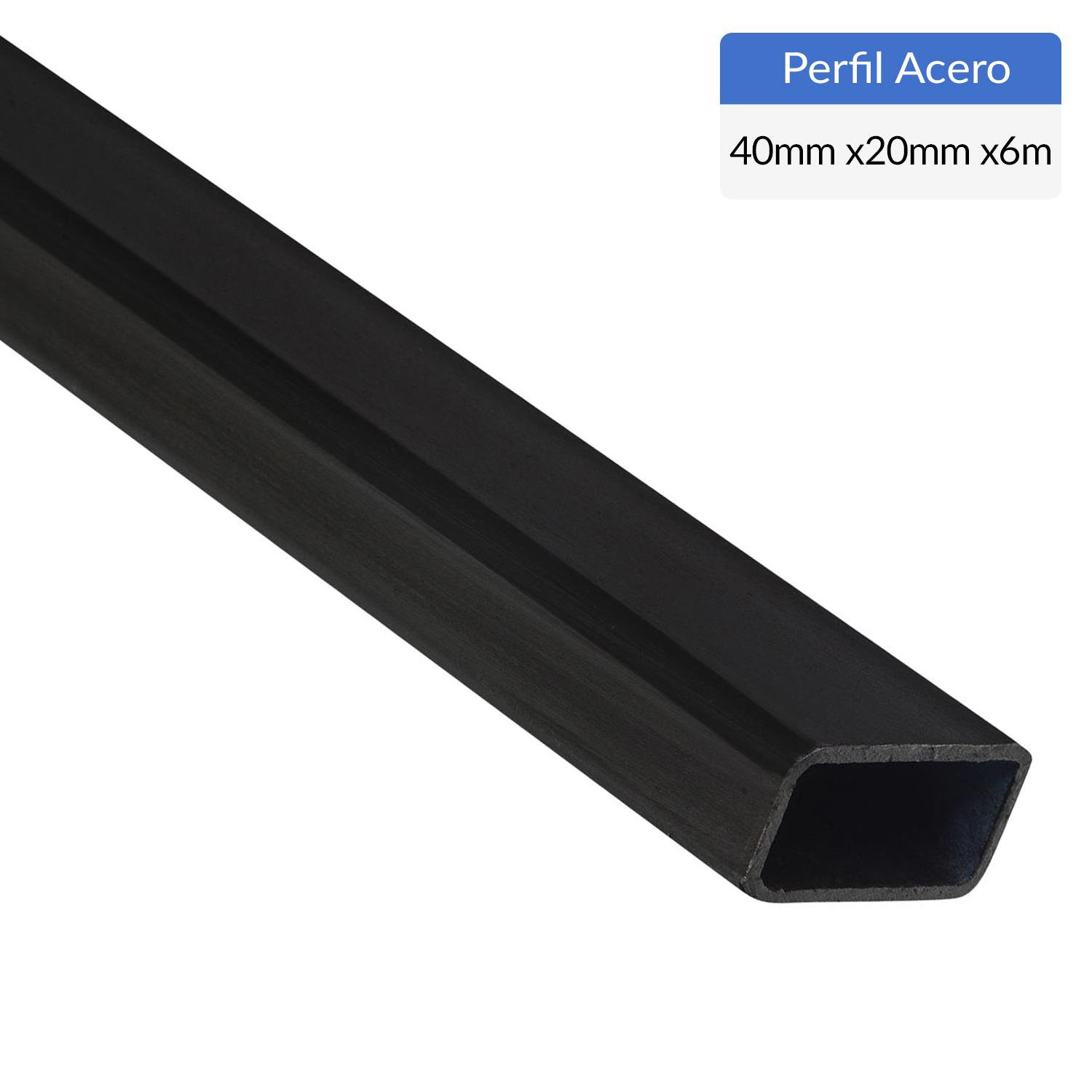 Perfil Rectangular Acero 40x20x2 mm 6 m | Sodimac - Falabella