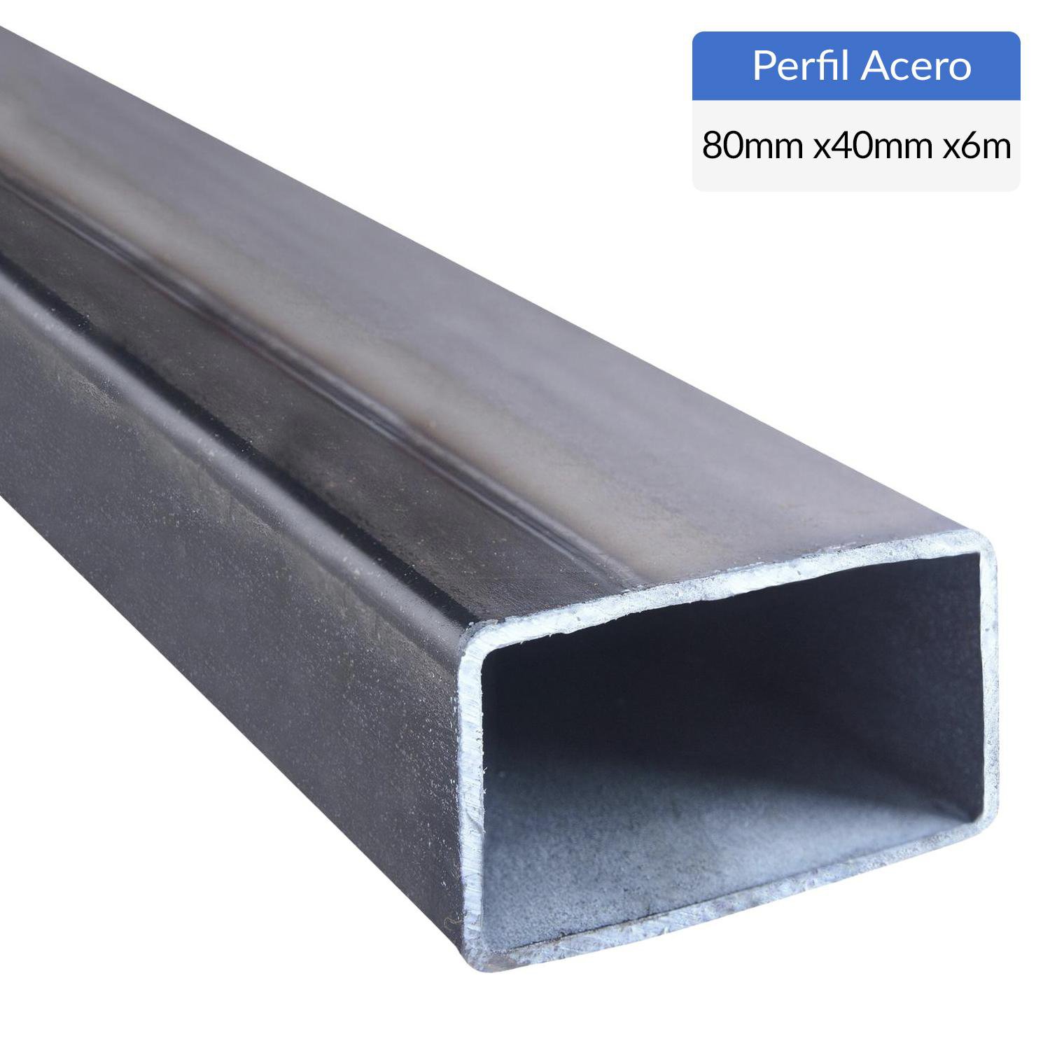 Perfil Rectangular Acero 80x40x2 mm 6 m | Sodimac - Falabella