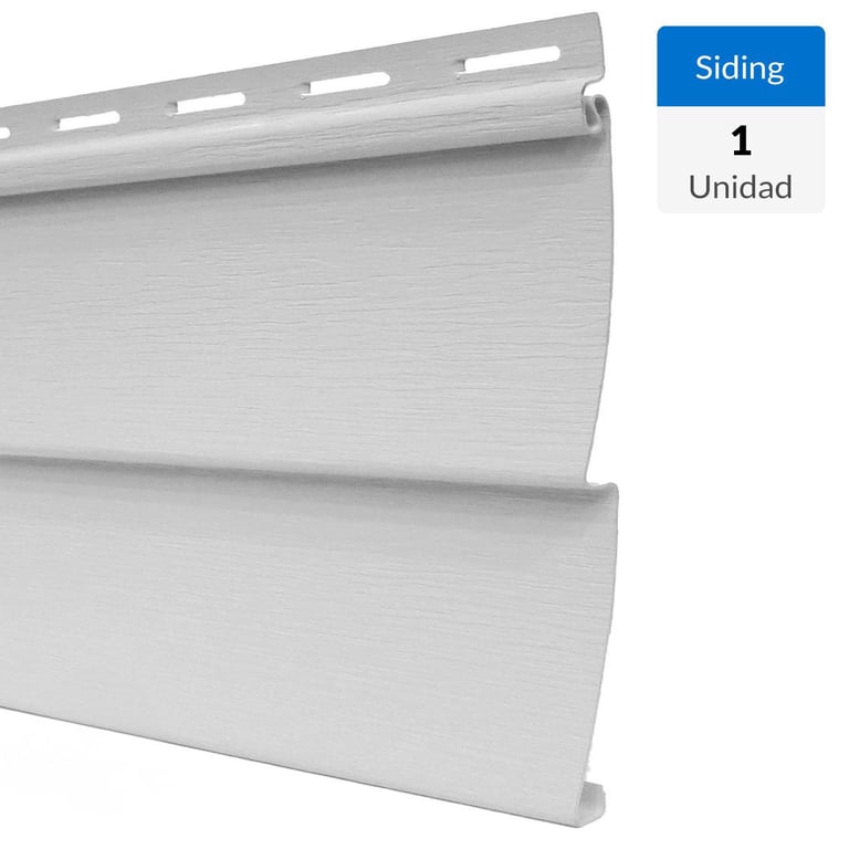 0.20x3.80m Revestimiento VynilSiding exterior PVC AmericanDream Blanco ...