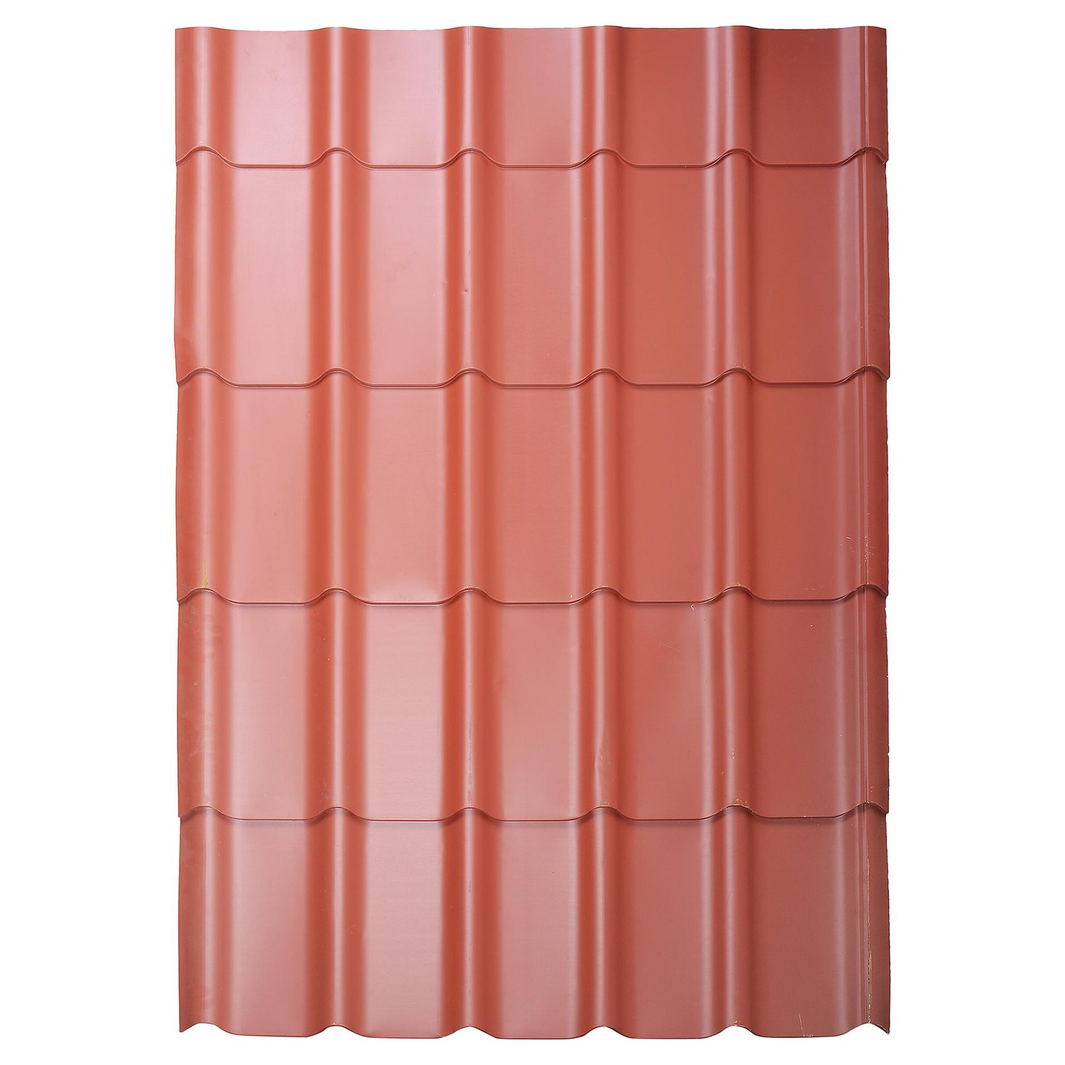 Teja continua curva Acero/Zinc 1.075x3.66 m 0.4 mm Terracota | Sodimac ...