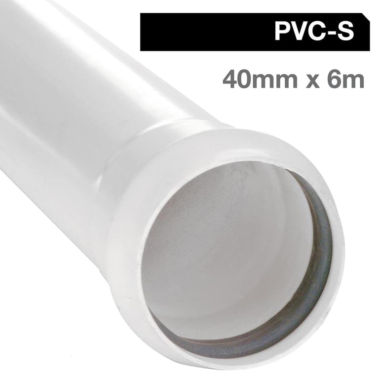 Tubo Sanitario con Goma PVC Agua 40 mmx6 m | Sodimac - Falabella