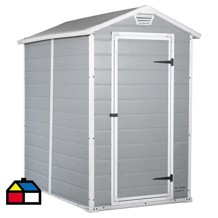 Bodega de jardín 130x192x198 cm gris | Sodimac Chile