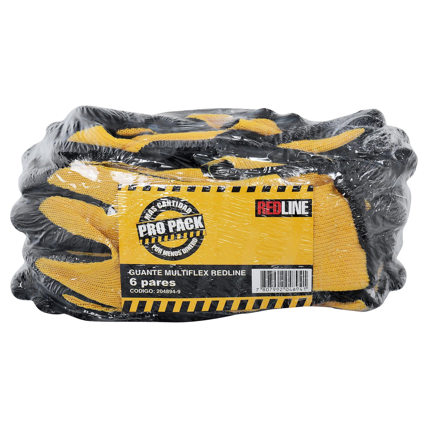 Pack 6 pares guantes multiflex amarillo negro palma látex | Sodimac ...