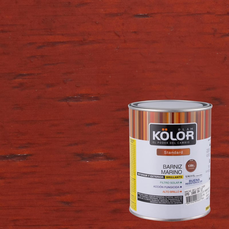 Barniz Marino Brillante 0.25 galón(es) Caoba | Sodimac - Falabella