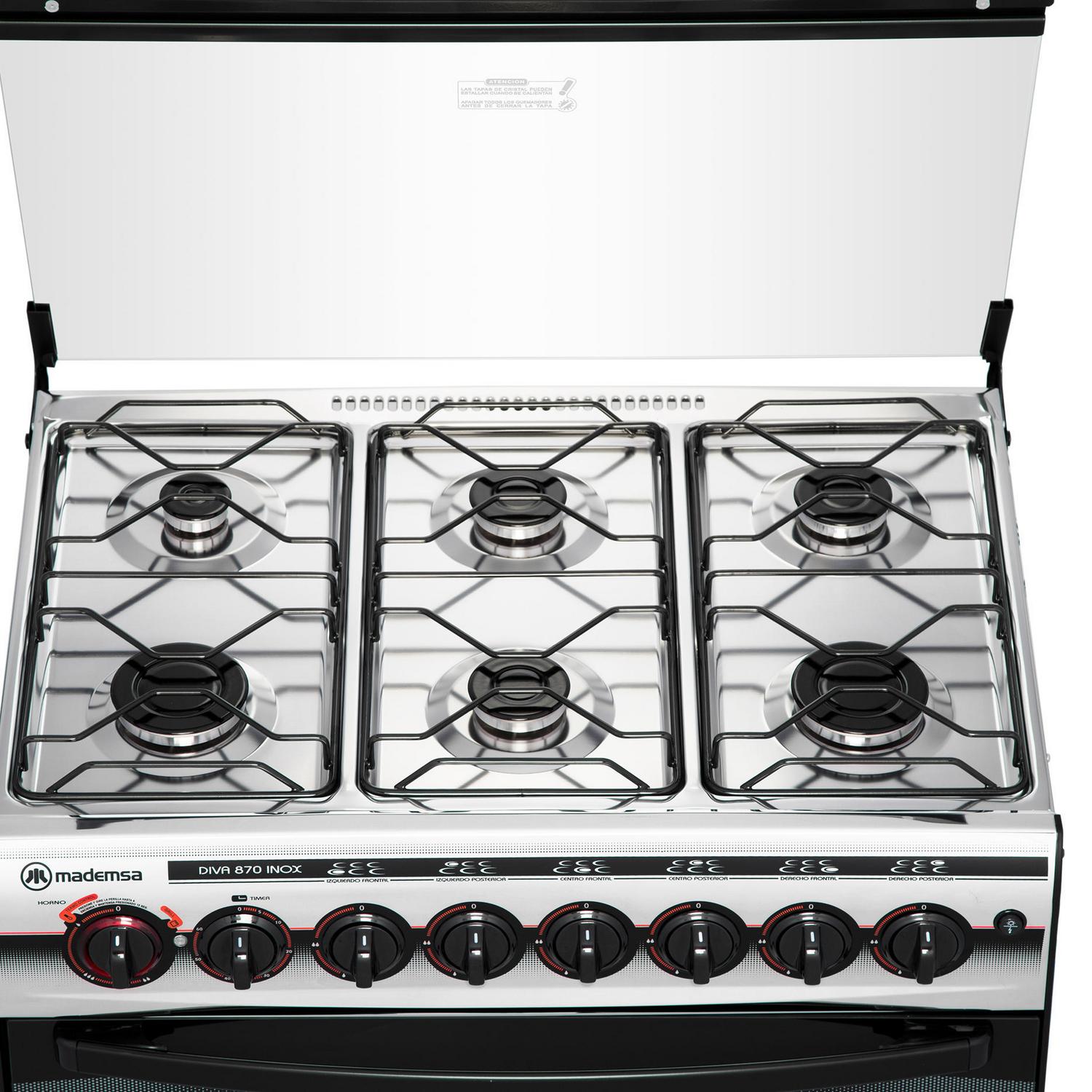 6 Platos Gris/negro Diva 870 | Sodimac - Falabella