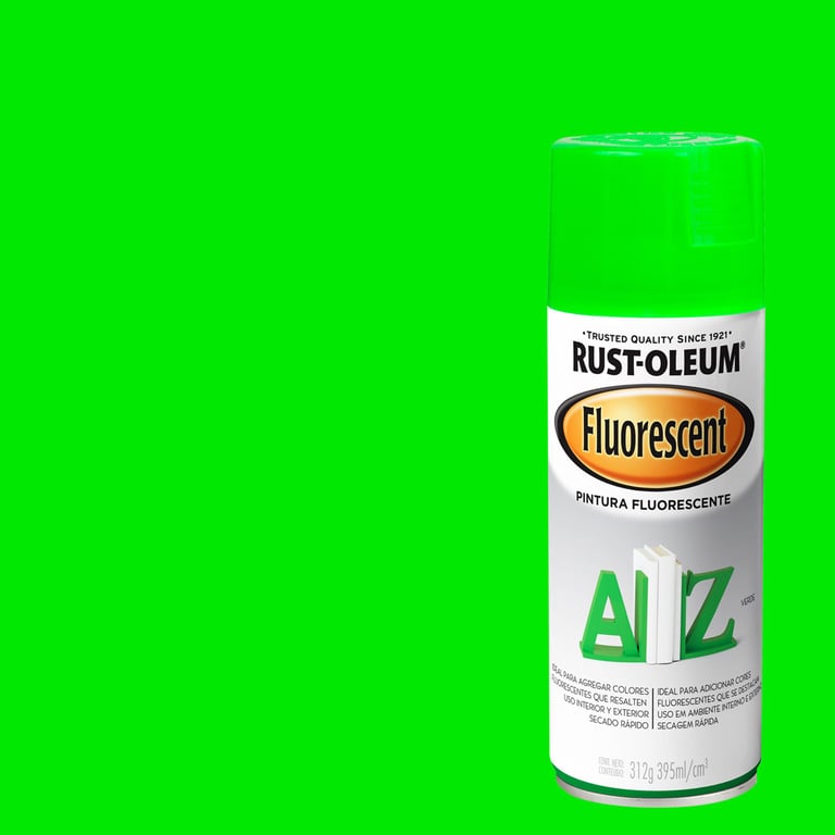 Pintura en spray fluorescente 312 gr verde | Sodimac - Falabella