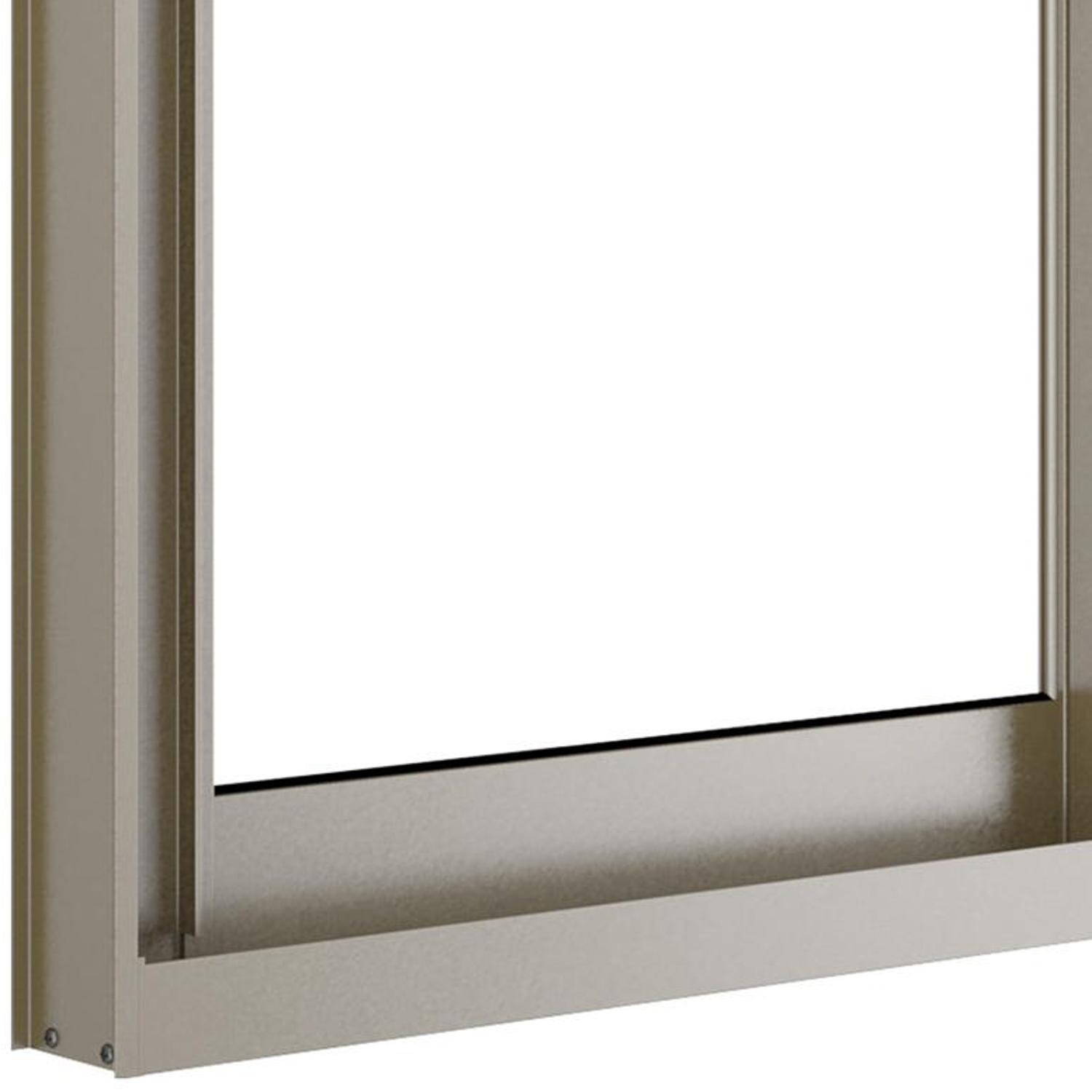 Ventana aluminio 60x60 cm monolítico titanio corredera | Sodimac ...