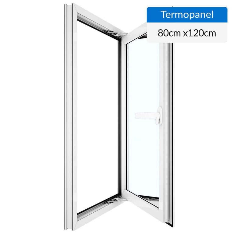 Ventana termopanel PVC 80x120 cm blanco corredera | Sodimac - Falabella