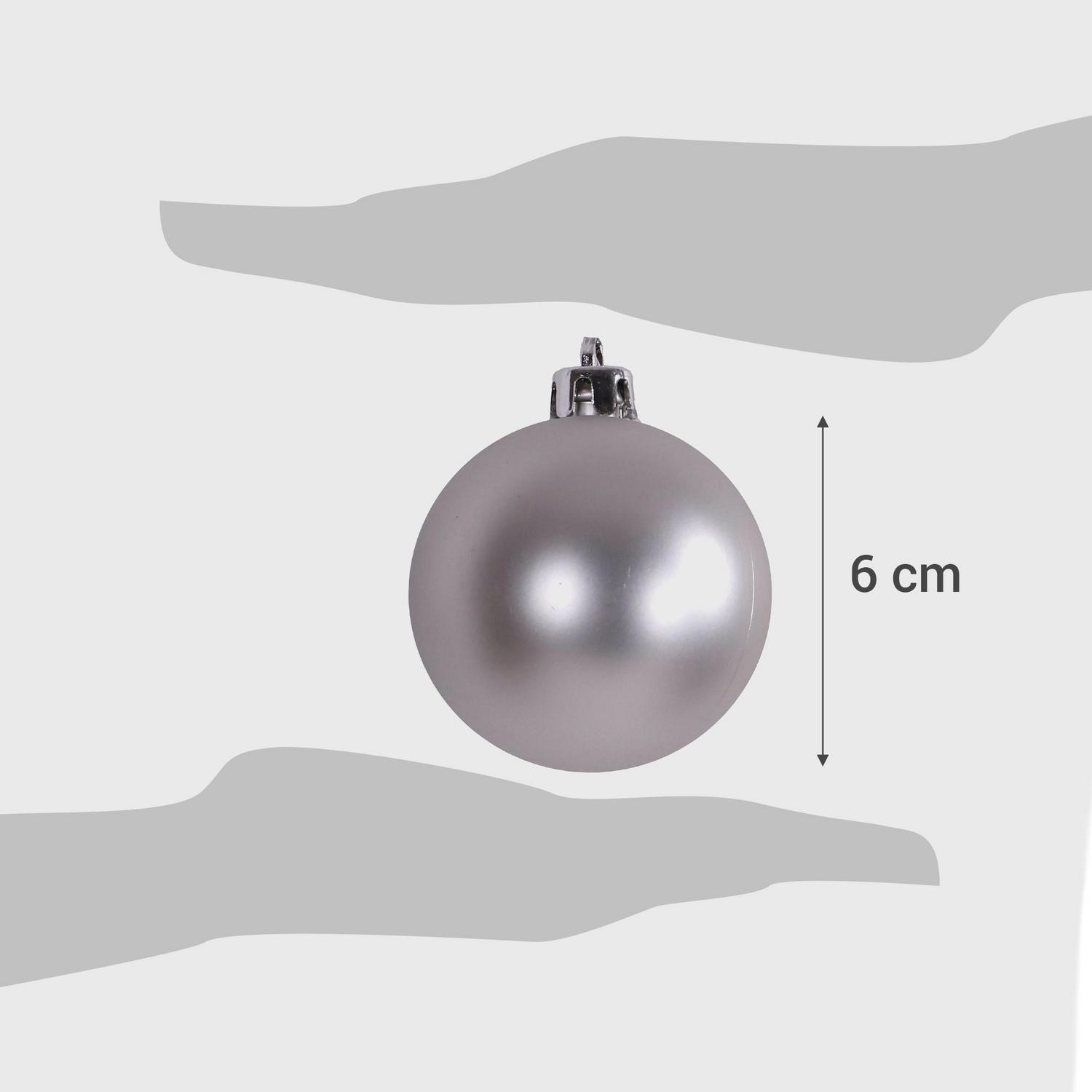 Set 50 esferas plateadas 6 cm | Sodimac - Falabella