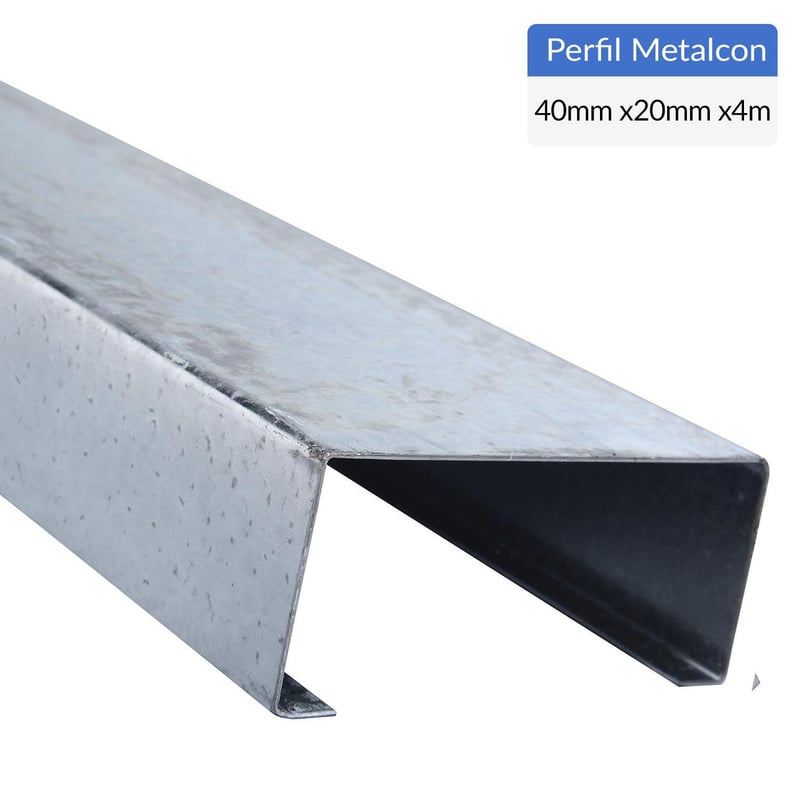 Perfil C Metalcon Estructural Metal 90x20x0.85 mm 4 m | Sodimac - Falabella