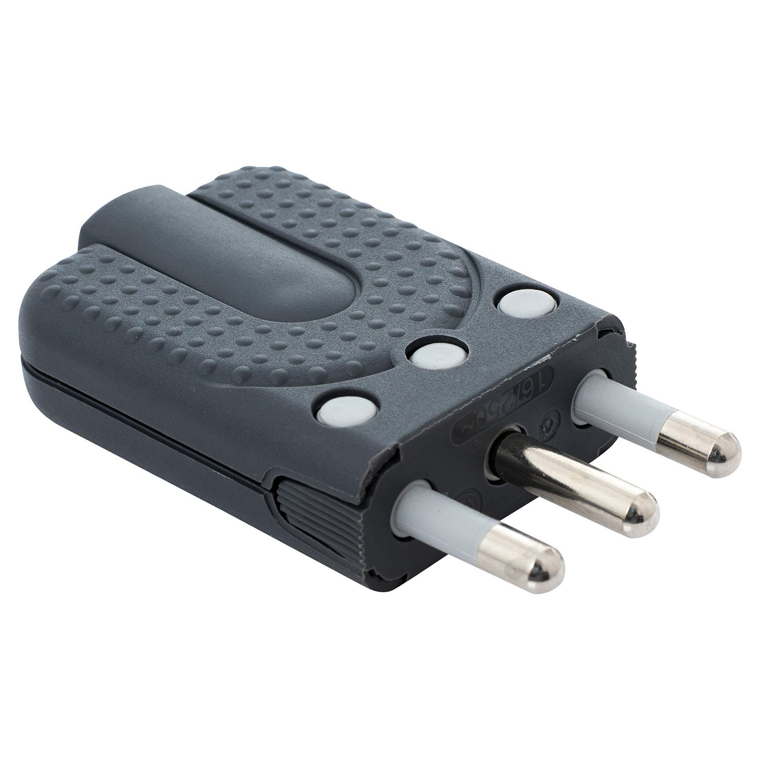 Enchufe macho volante articulado 2p+t 16 A Gris | Sodimac - Falabella