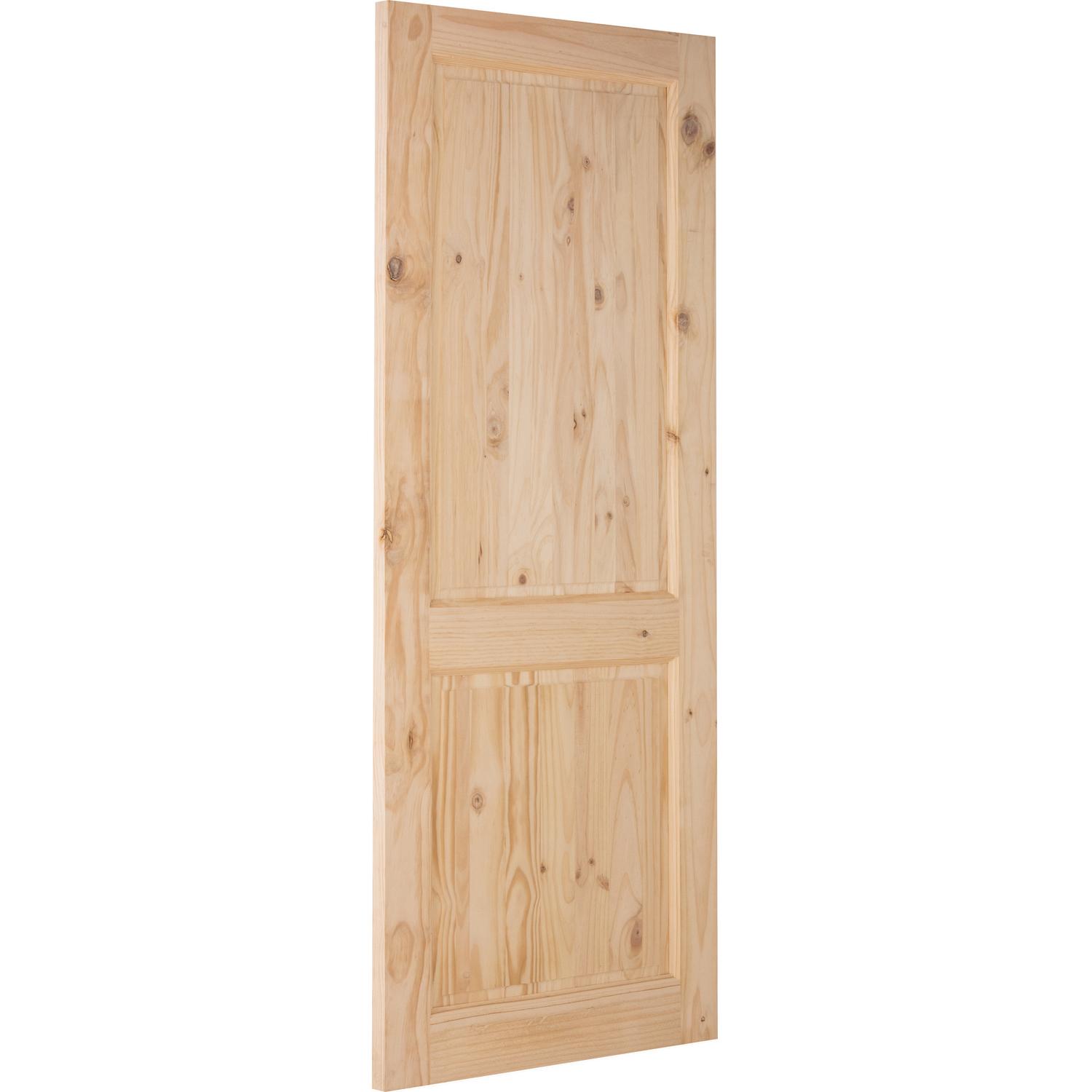 Puerta Pino con nudo 2 paneles | Sodimac - Falabella