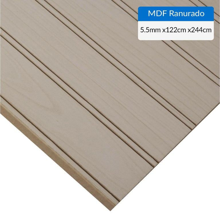 MDF Ranurado Pintado Maple 5.5 mm 122x244 cm | Sodimac - Falabella