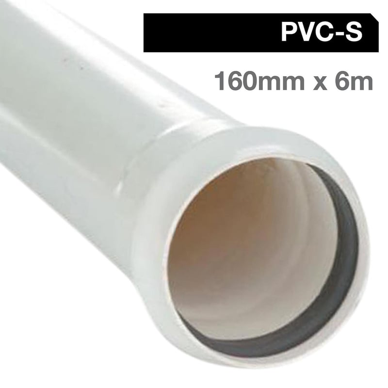 Tubo Sanitario para Cementar PVC Agua 160 mmx6 m | Sodimac - Falabella