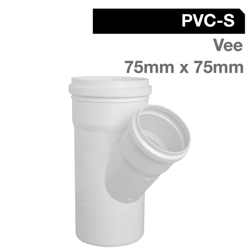 Vee PVC-S Bco c/goma 75mm x 75mm Blanco 1u | Sodimac - Falabella