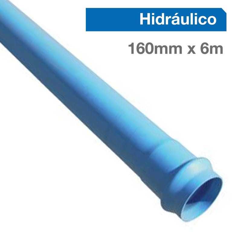 Tubo PN-6 con Goma PVC Agua 160 mmx6 m | Sodimac - Falabella