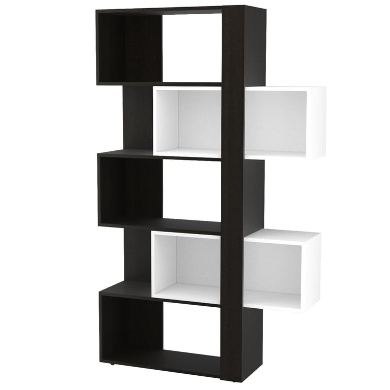 Librero Cubo MDF 5 Nivel(es) 70x161x26 cm Blanco/Negro | Sodimac ...