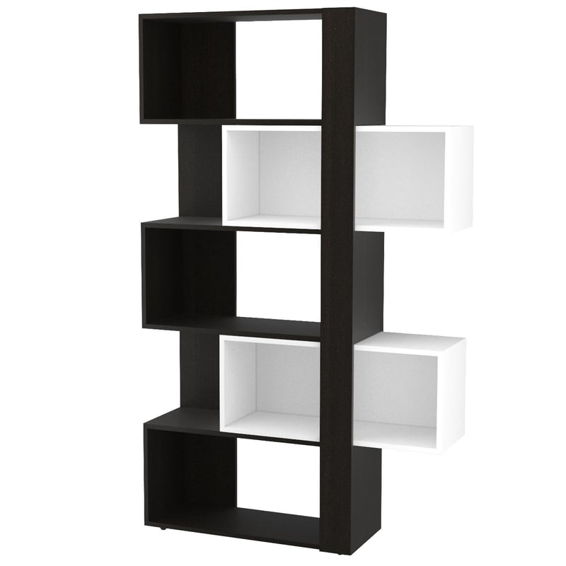 Librero Cubo MDF 5 Nivel(es) 70x161x26 cm Blanco/Negro | Sodimac ...