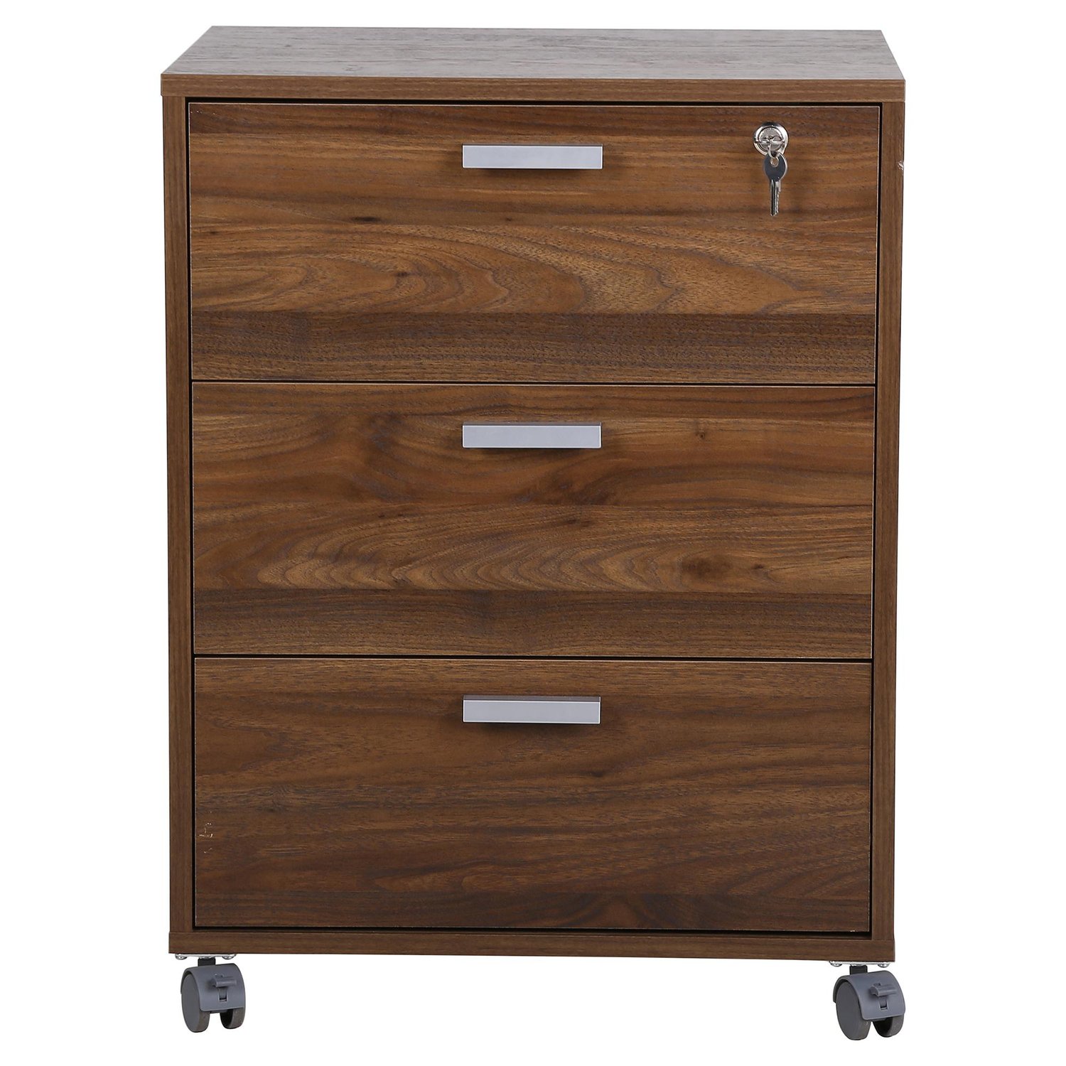 Cajonera 3 Cajón Santiago 50.1x66.6x39.1 cm Walnut | Sodimac - Falabella