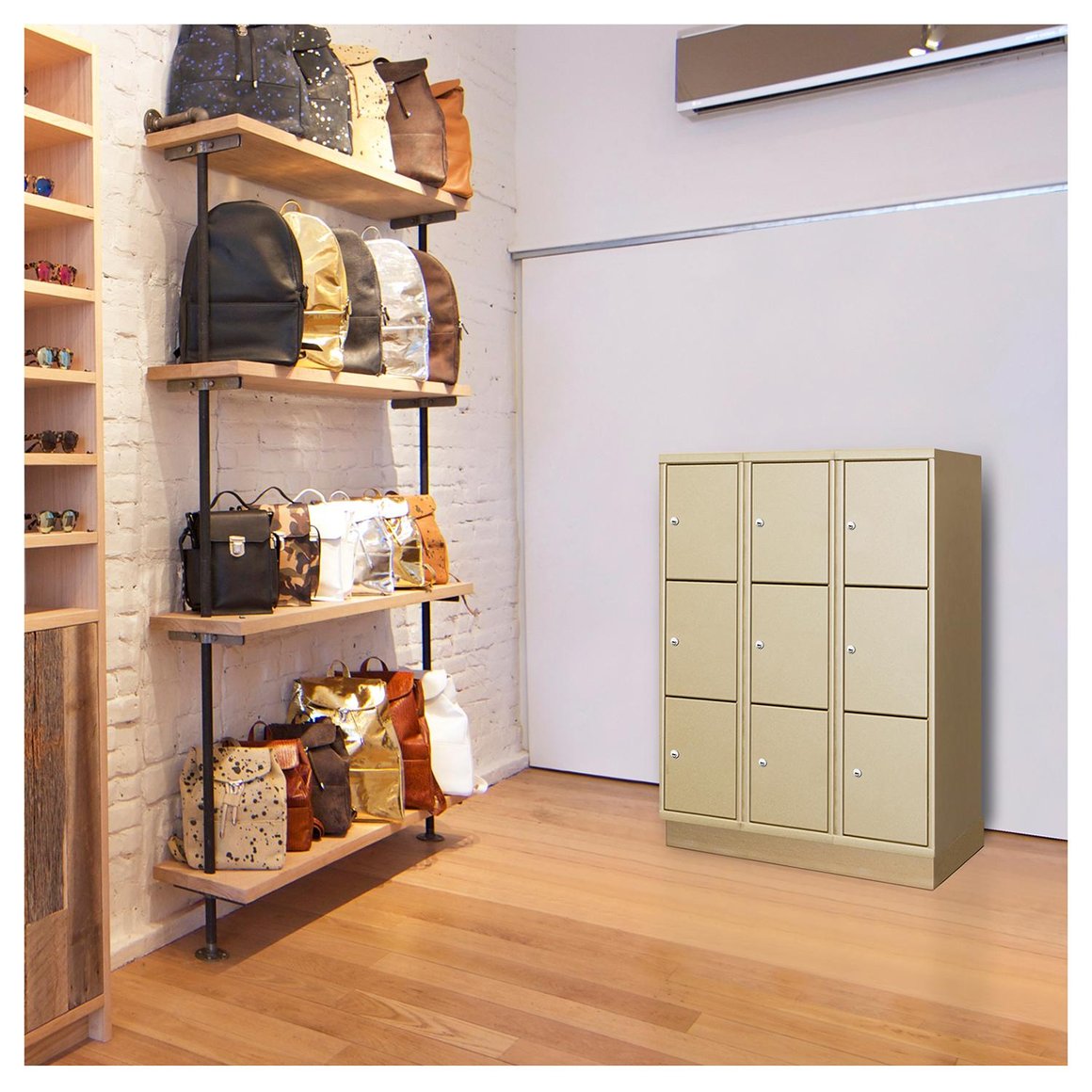 Locker Acero con Llave 9 Puerta(s) 45x193x93 cm Gris | Sodimac - Falabella