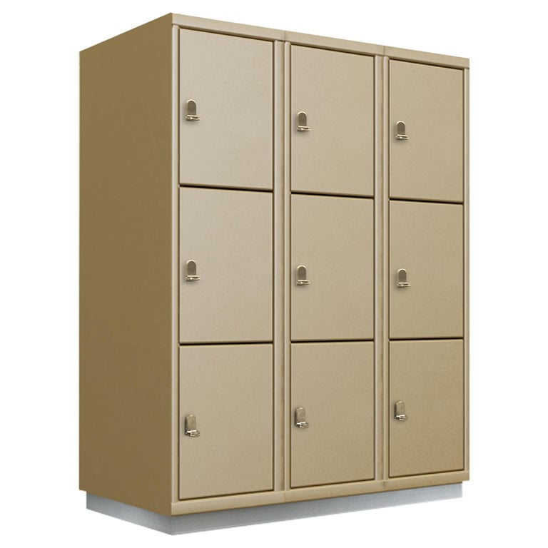 Locker con Portacandado 9 Puerta(s) 45x122x93 cm Gris | Sodimac - Falabella