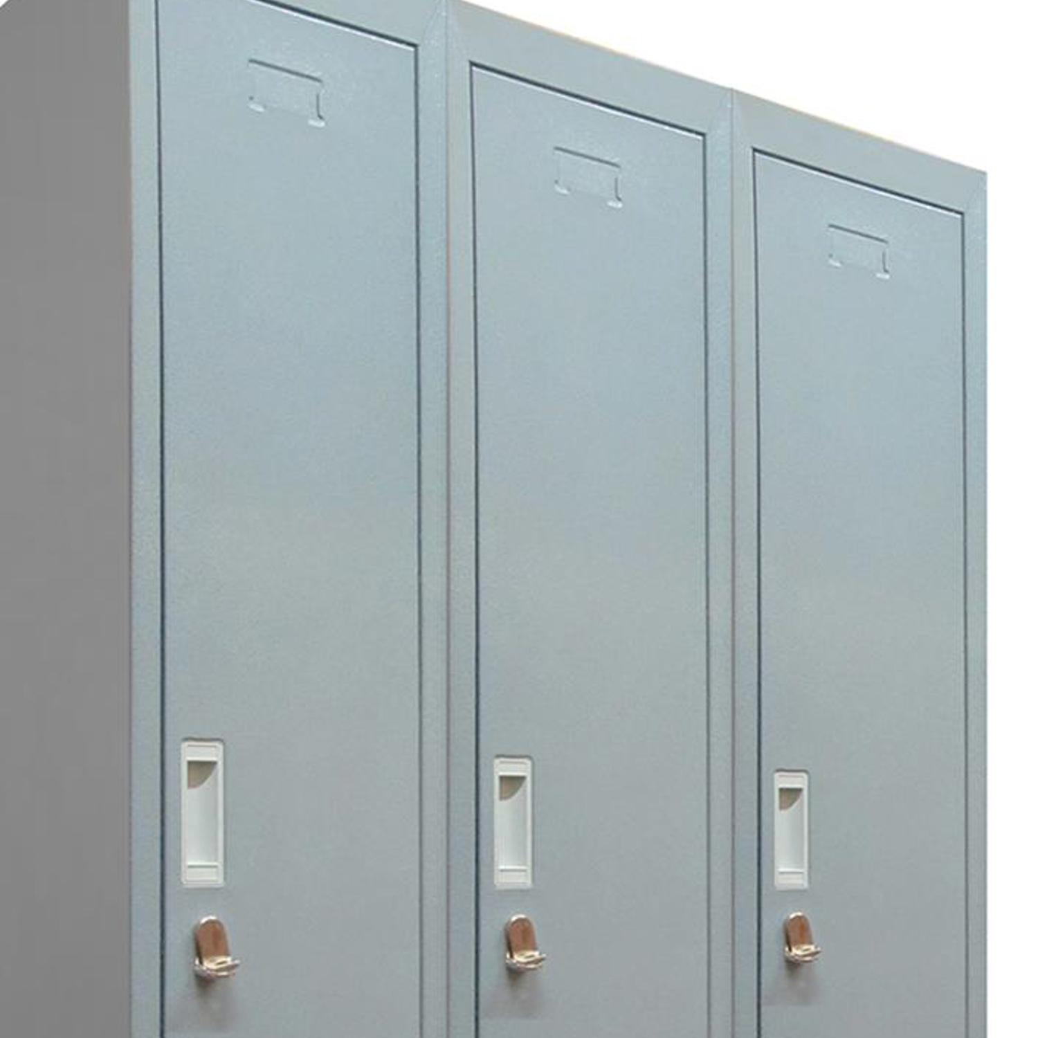 Locker con Portacandado 3 Puerta(s) 3 Repisa(s) 50xx83 cm Gris ...
