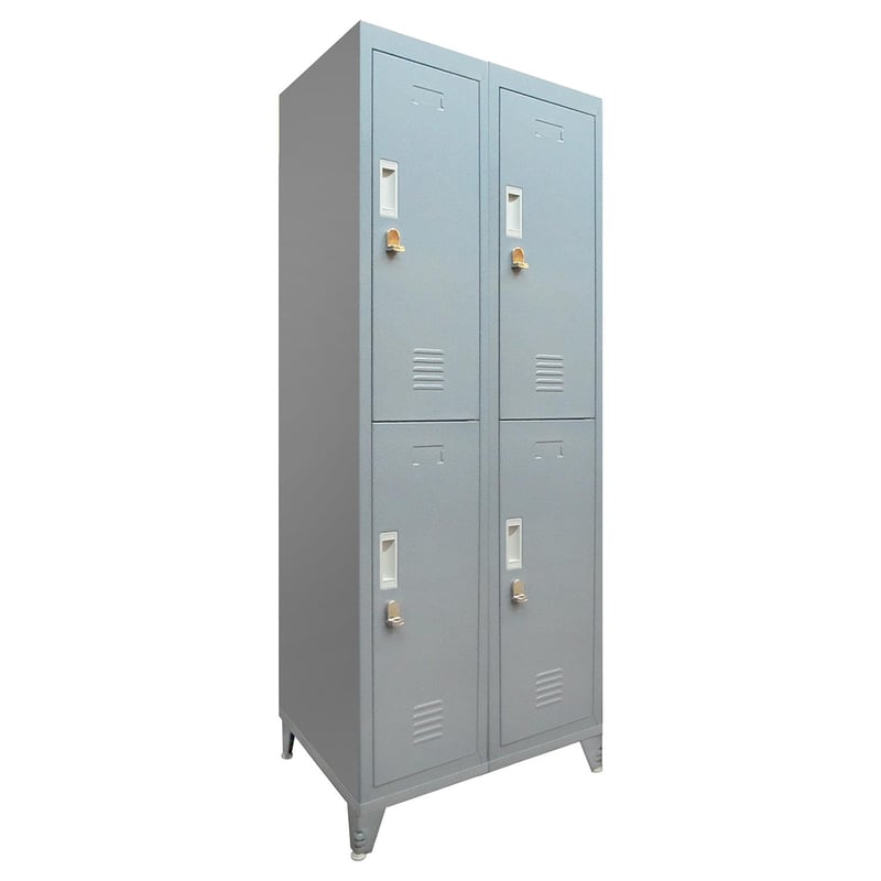 Locker con Portacandado 4 Puerta(s) 4 Repisa(s) 50xx56,5 cm Gris ...