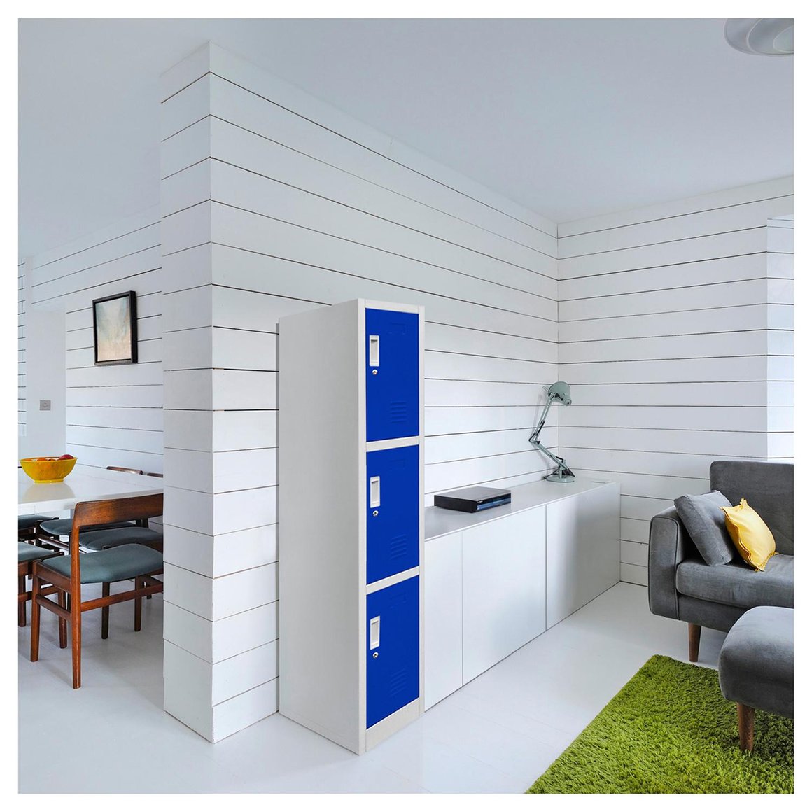 Locker de oficina acero 3 puertas con llave | Sodimac - Falabella