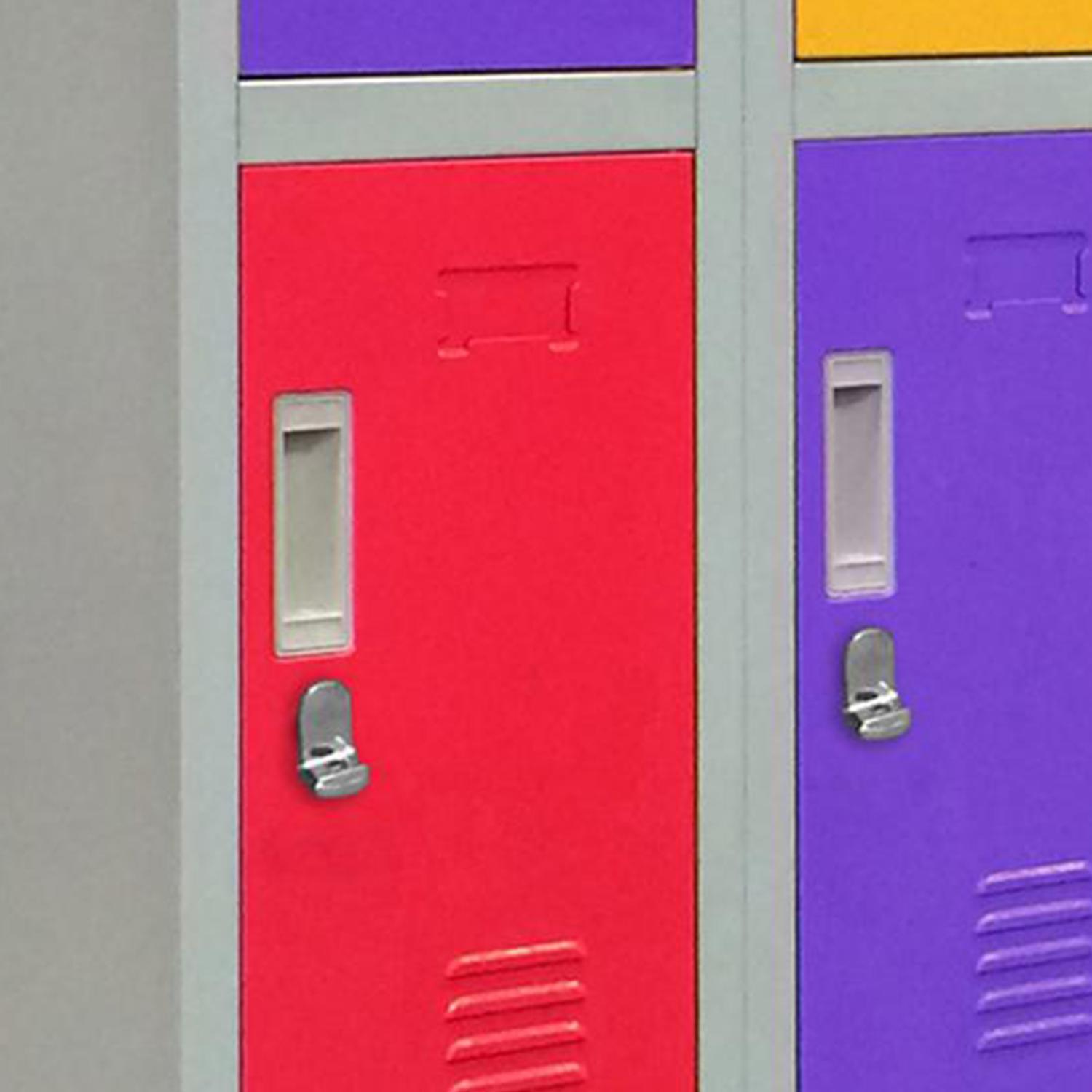 Locker de Oficina con Portacandado 6 Puerta(s) 6 Repisa(s) 50xx83 cm ...