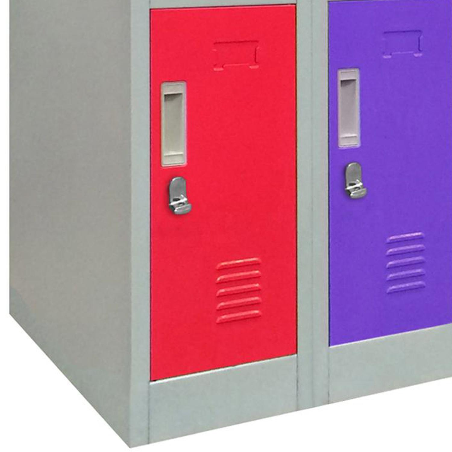 Locker de Oficina con Portacandado 4 Puerta(s) 2 Repisa(s) 50xx55 cm ...