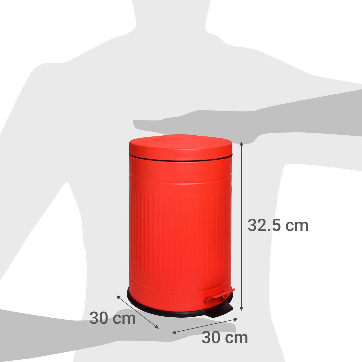 Basurero 20 Litros Metal Rojo | Sodimac - Falabella