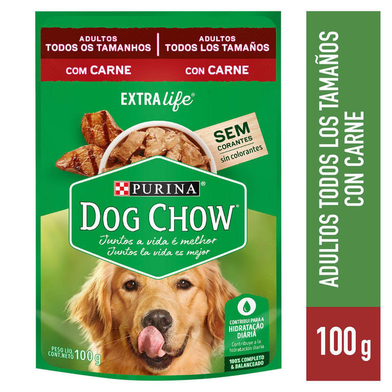 Alimento húmedo para perro adulto 100 gr carne | Sodimac - Falabella