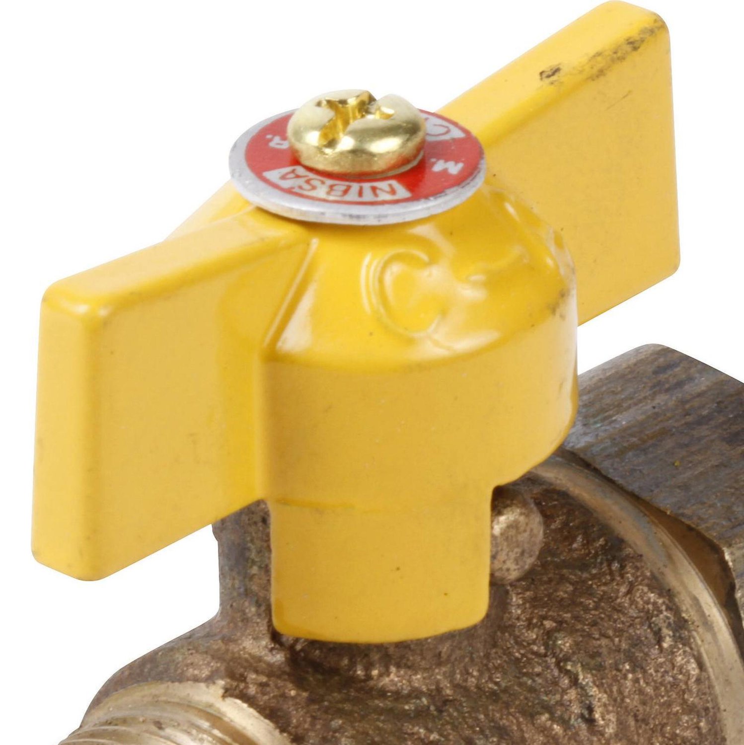 Llave de paso gas 1/2" HI-HE bronce | Sodimac - Falabella