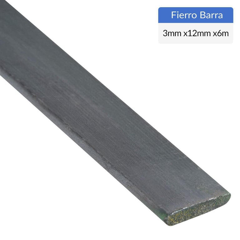 Fierro Barra Plana Laminada en Caliente Acero 3x12 mm 6 m | Sodimac ...