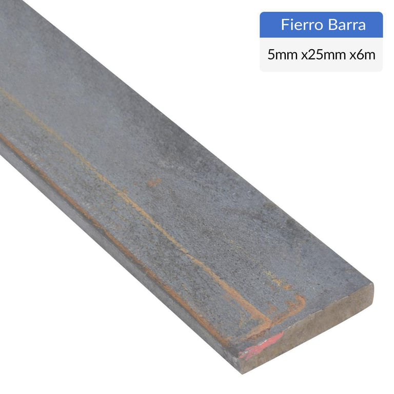 Fierro Barra Plana Laminada en Caliente Acero 5x25 mm 6 m | Sodimac ...
