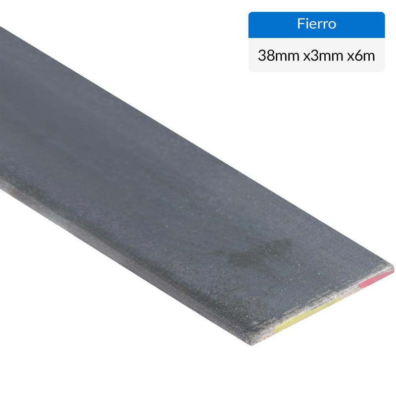 Fierro Barra Plana Laminada en Caliente Acero 3x38 mm 6 m | Sodimac ...
