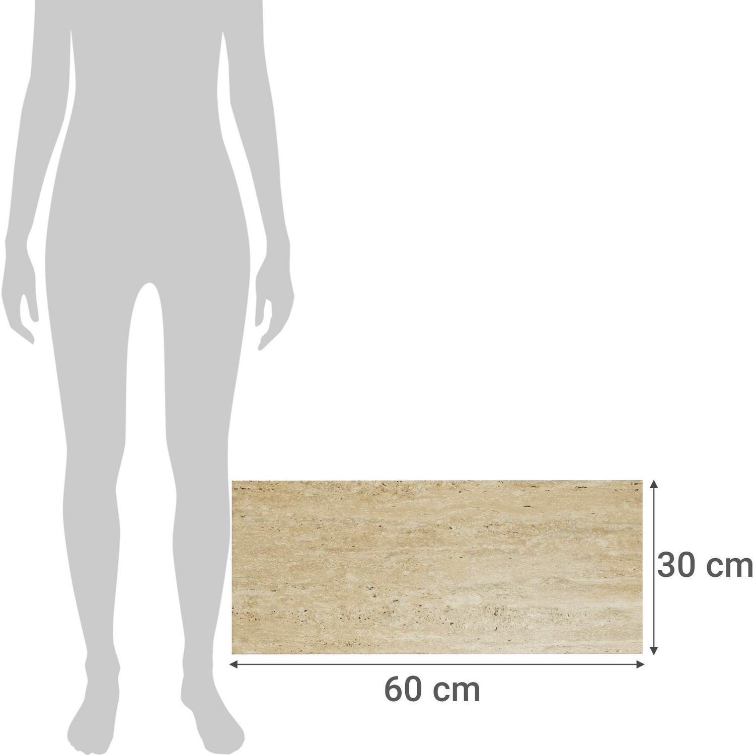 Porcelanato 30x60 cm Travertino Beige 1.44 m2 | Sodimac - Falabella