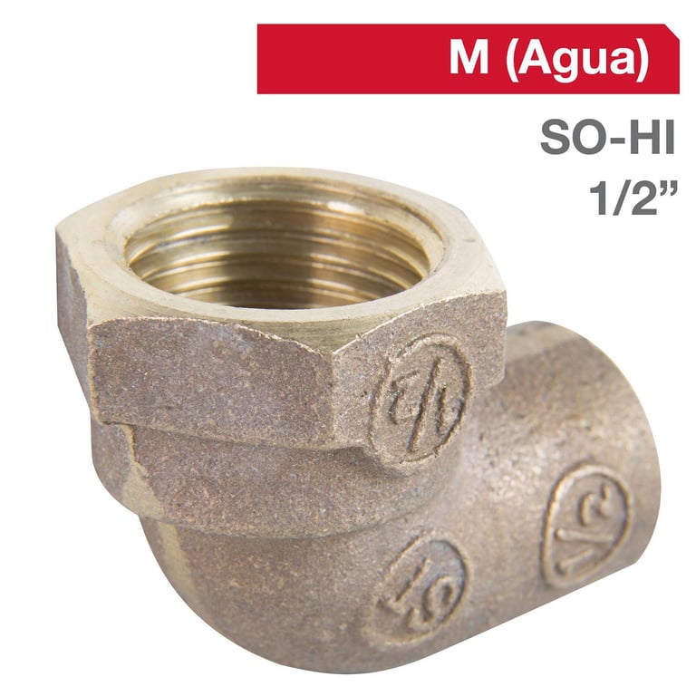 Codo Bronce SO-HI 1/2" 1u | Sodimac - Falabella