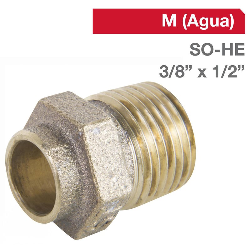 Terminal Bronce SO-HE 3/8" x 1/2" 1u | Sodimac - Falabella
