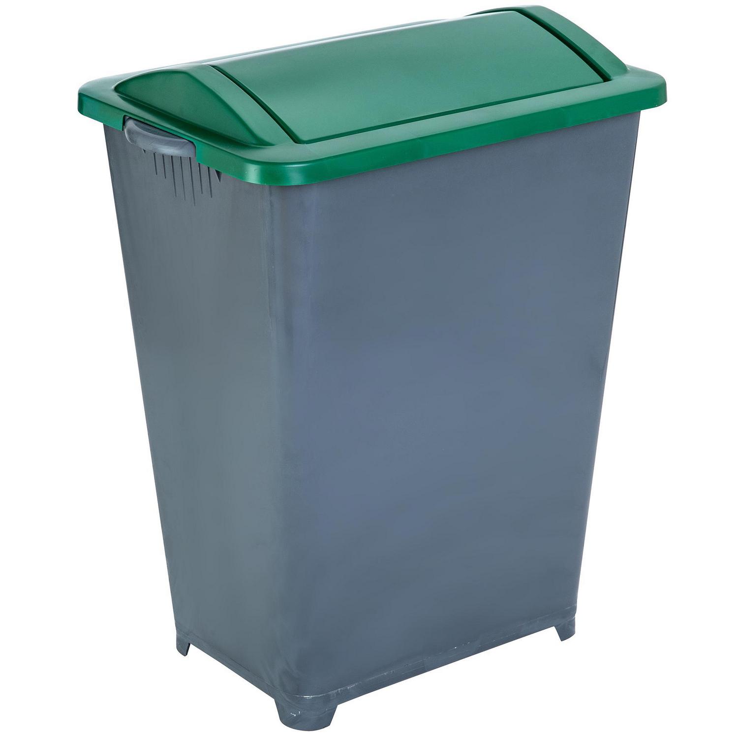 Basurero 36 Litros Plástico Gris | Sodimac - Falabella