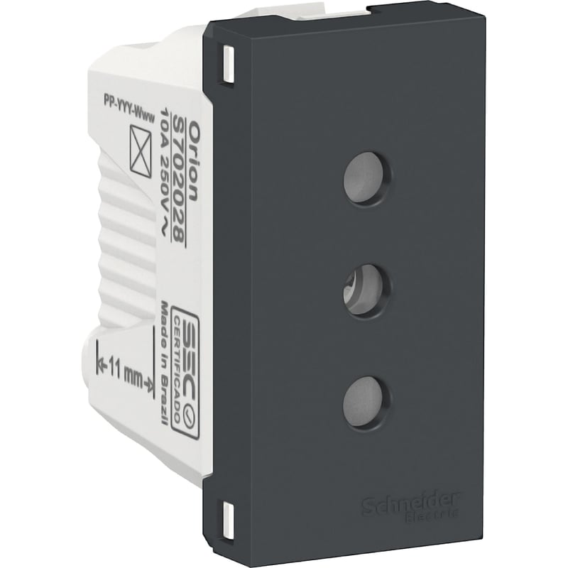 Módulo tomacorriente 10 A Grafito Orion | Sodimac - Falabella