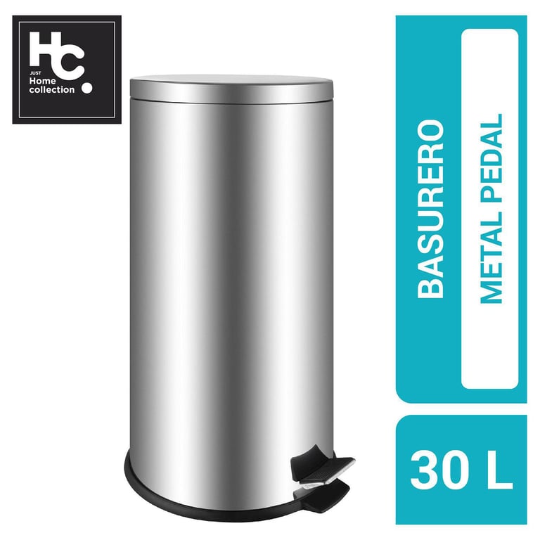 Basurero 30 Litros Metal Gris | Sodimac - Falabella