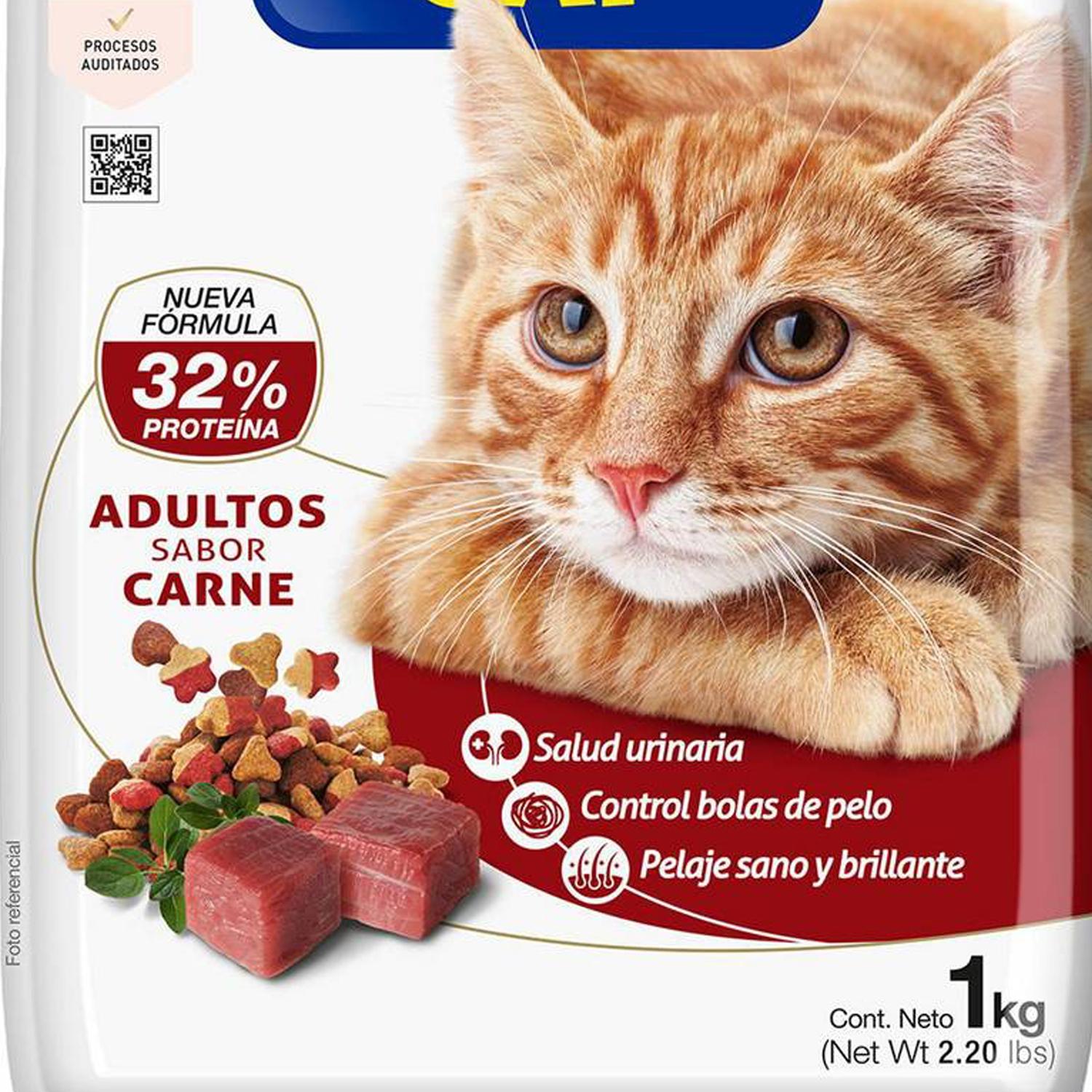 Alimento para Gato Adulto Carne 1 kg | Sodimac Chile