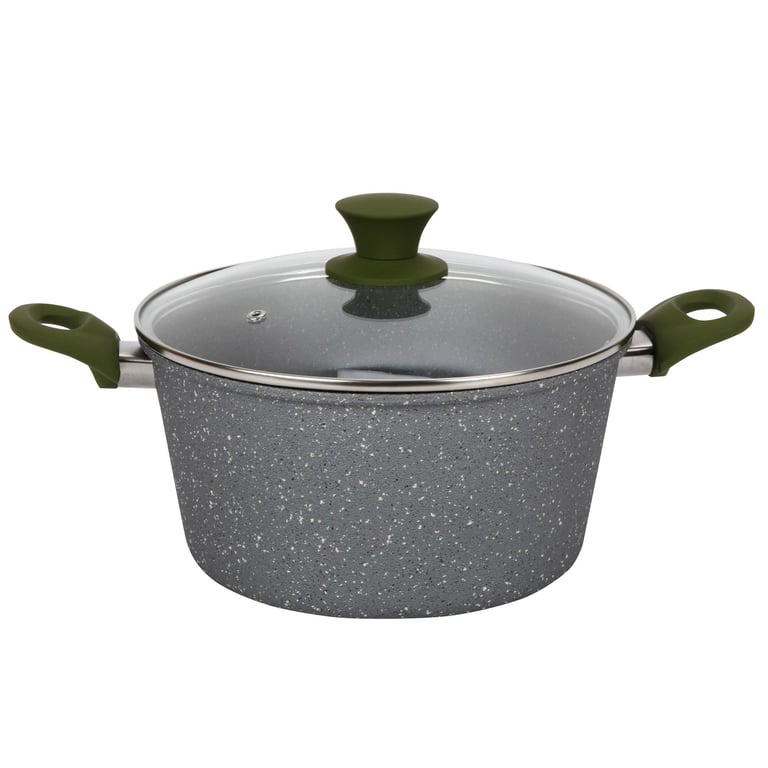 Olla de Aluminio 24 cm 4,3 ts Granito | Sodimac - Falabella