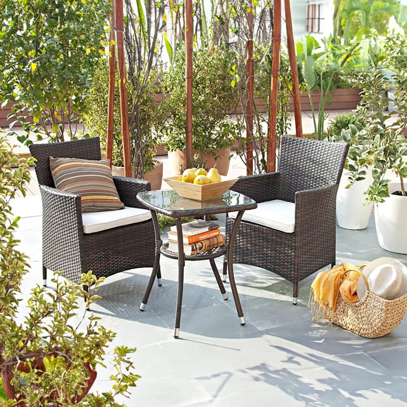 Juego de Balcón de Terraza Sidney 2 Personas Café | Sodimac Chile