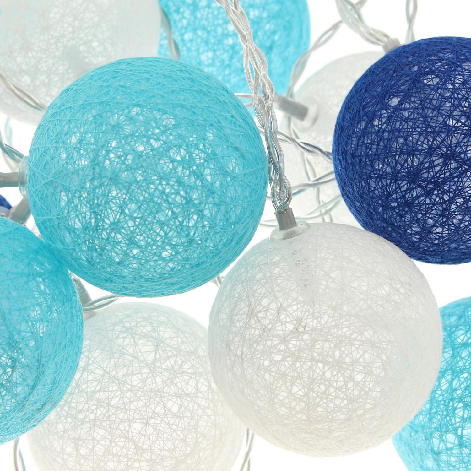 Guirnalda eléctrica bola azul 24 luces led | Sodimac - Falabella