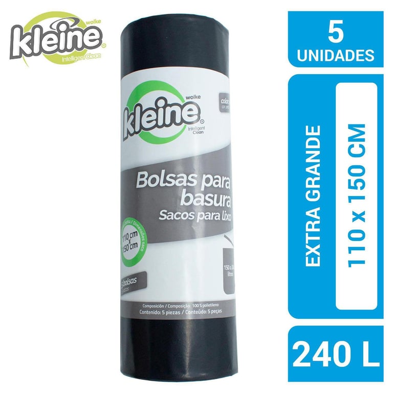 Bolsas de Basura 100x150 cm 240 Litros 5 unidades | Sodimac - Falabella