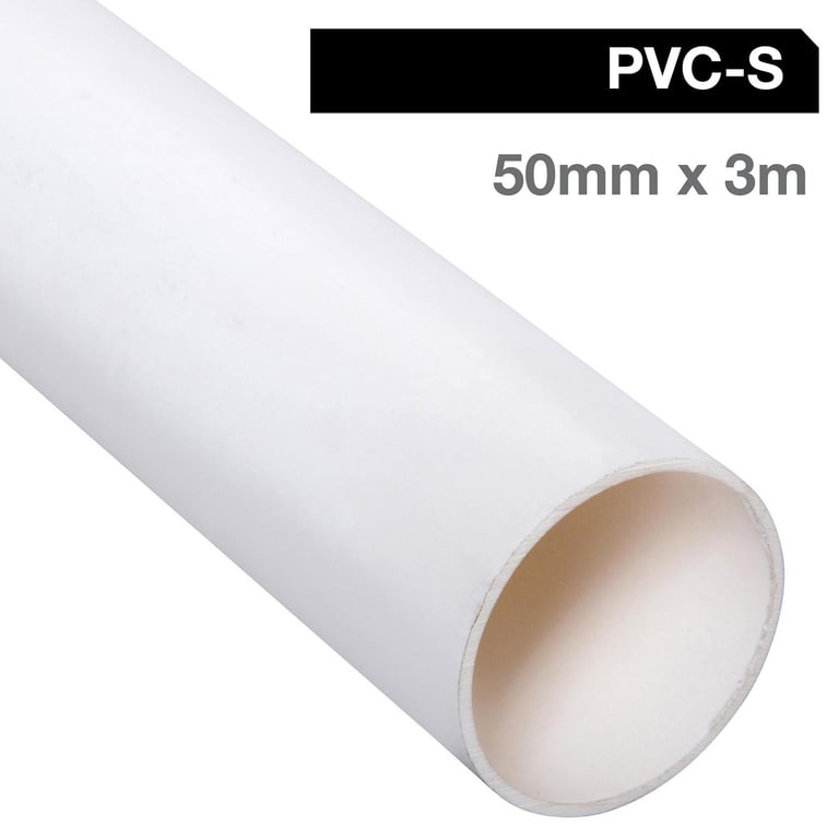 Tubo con Goma Blanco PVC Agua 50 mmx3 m | Sodimac - Falabella