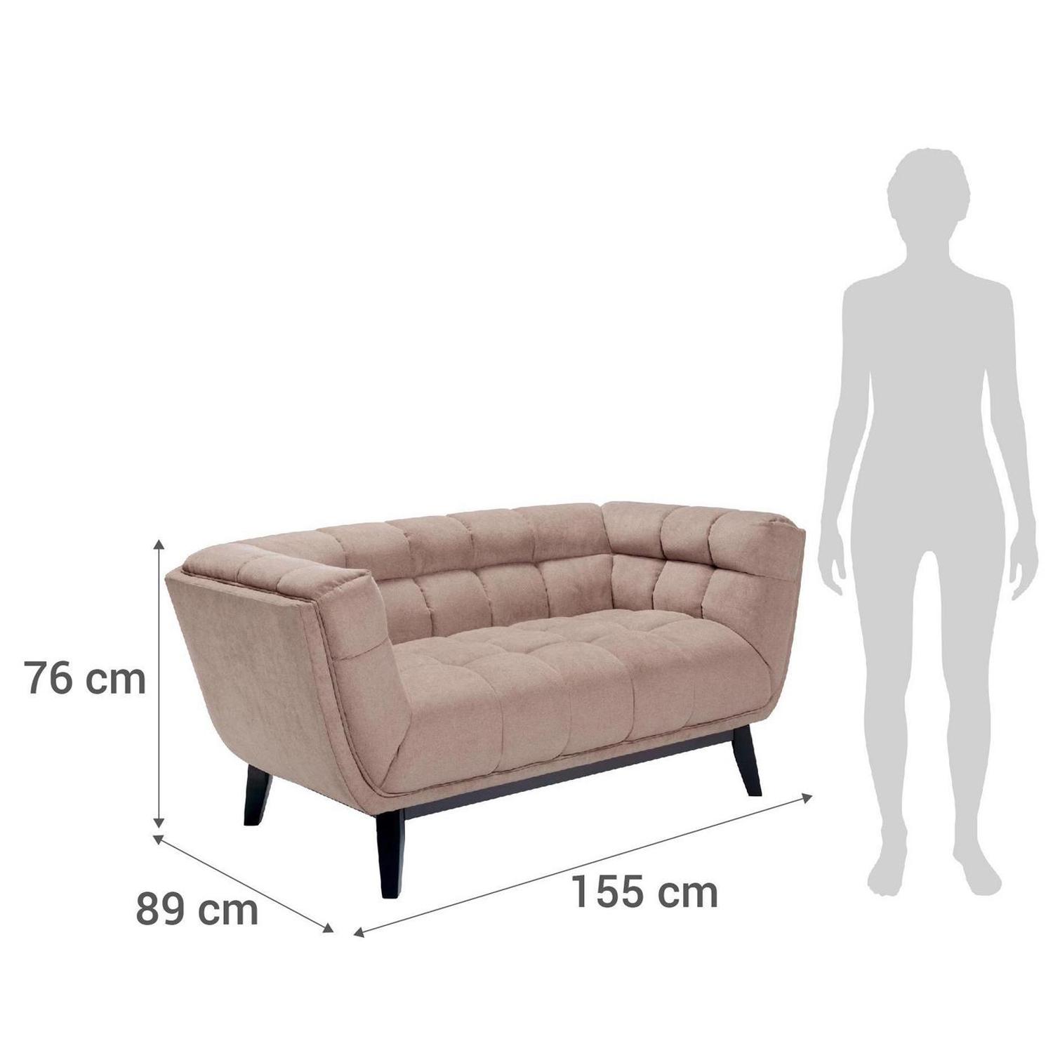 Sofá 2 cuerpos Murano 155x76x89 cm Beige | Sodimac - Falabella