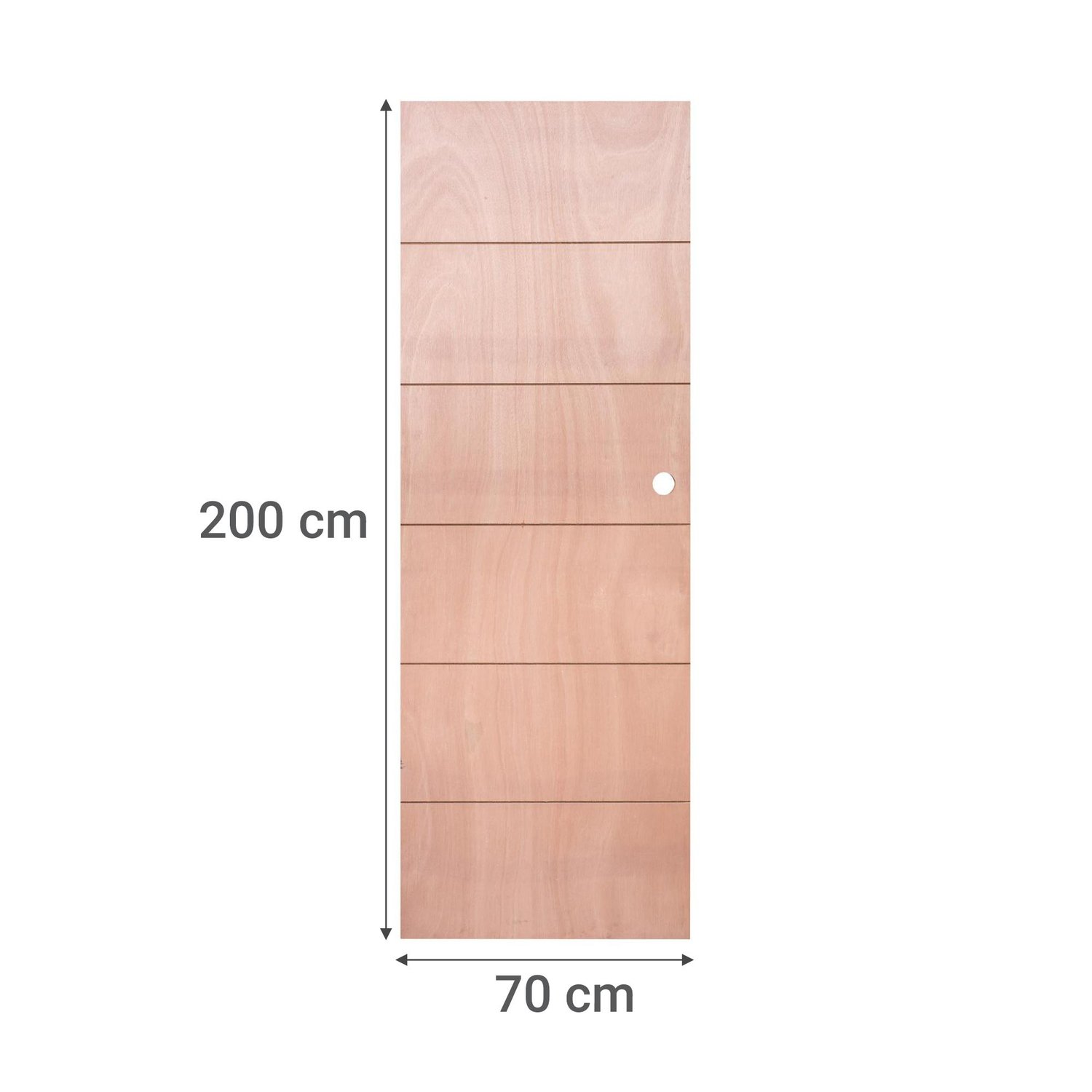 Puerta Interior Madera terciada 70x200 cm Huilo Café | Sodimac - Falabella